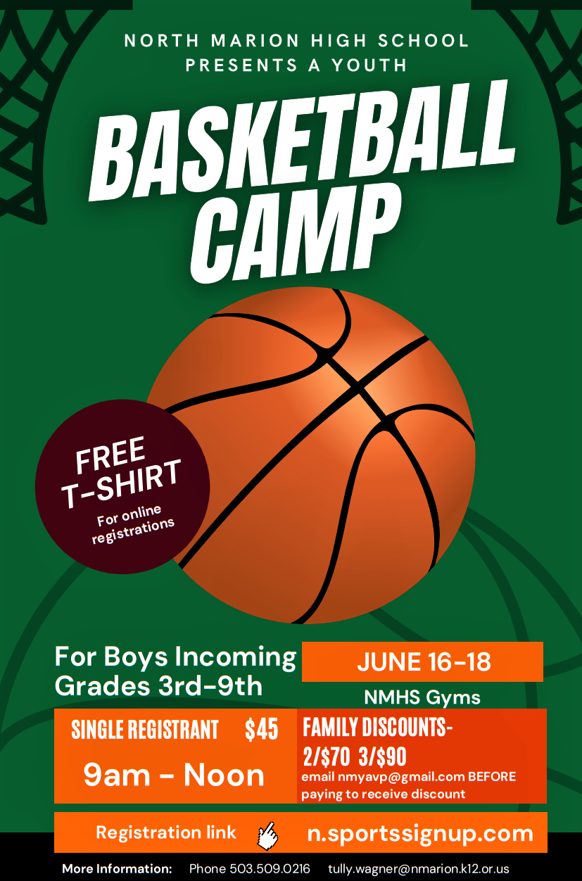 Youth Basketball Camp Begins This Thursday | North Marion School ...